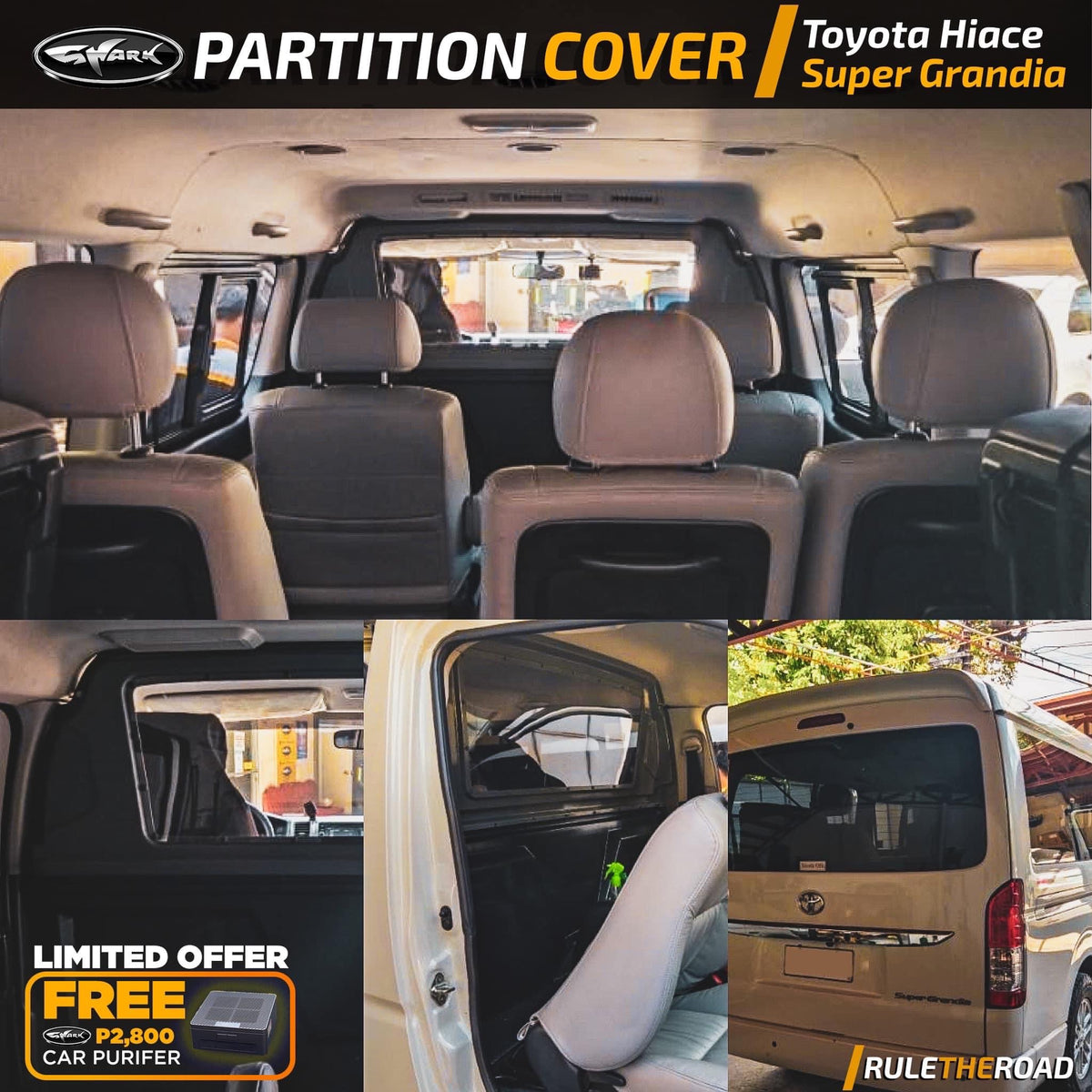 Toyota Hiace Super Grandia 2019 Partition Cover – Shark Philippines